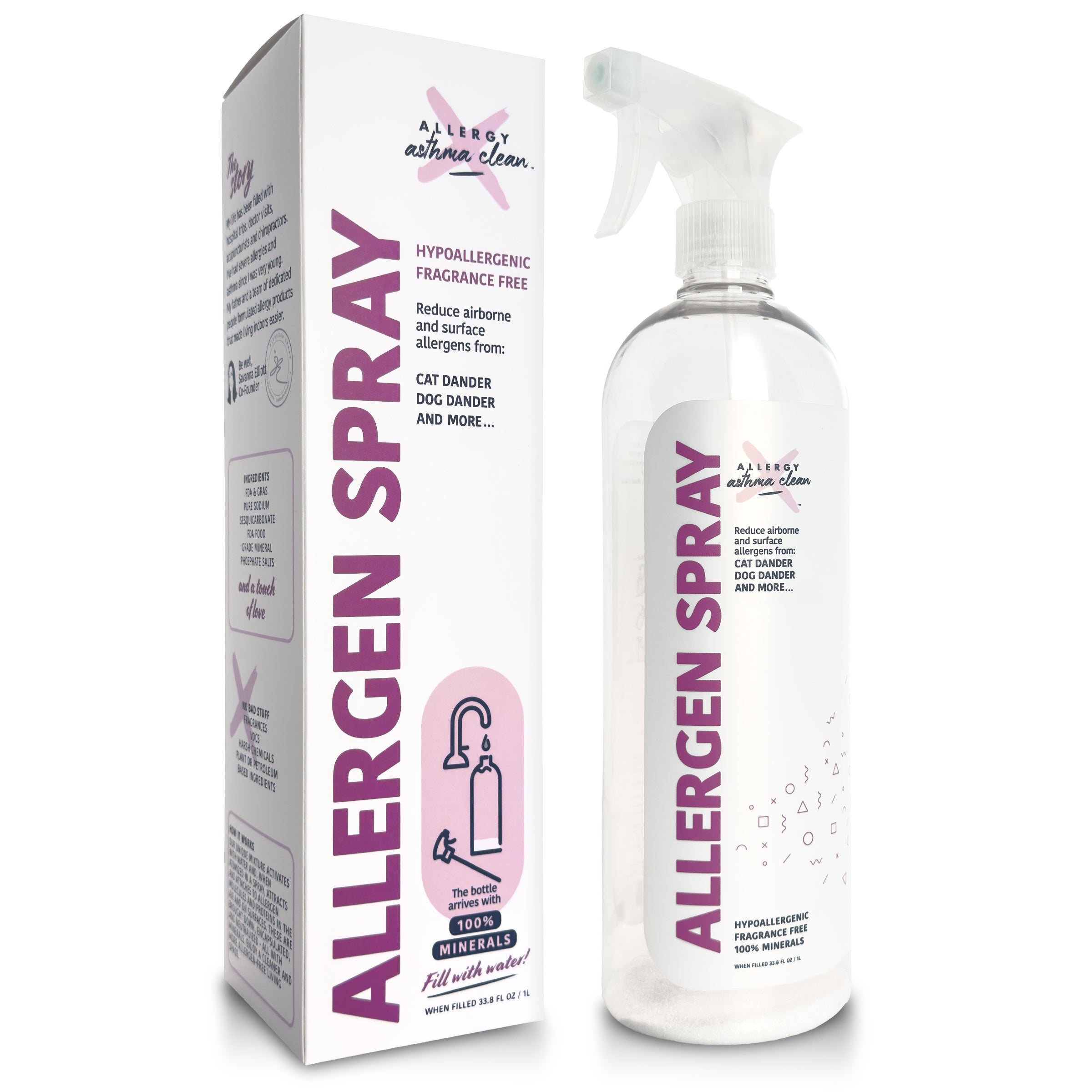 Allergy Asthma Clean Allergen Spray Air & Surface | Allergy Defender