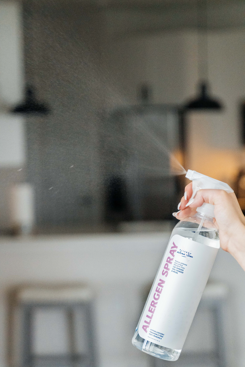 Allergen Spray Bottle & One Refill over 64oz | Allergy Defender